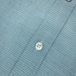 Hugo Boss | Shirts | Hugo Boss Mens Metallic Green Micro Circle Button ...